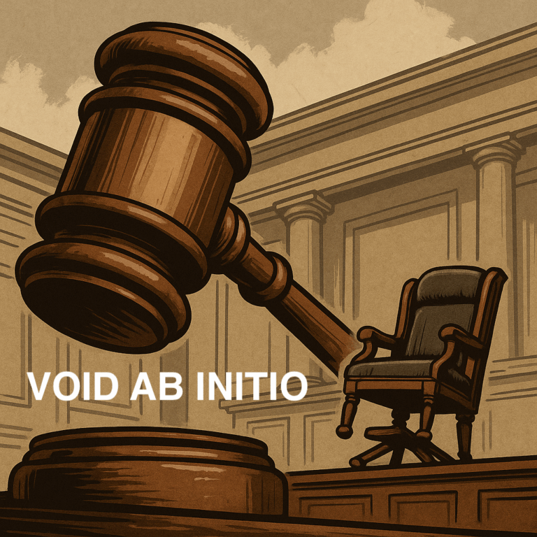 Void Means Void: When Judges Act Without Jurisdiction, Their Orders Are ...